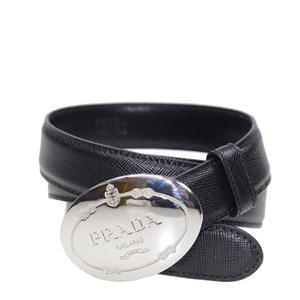 全新 PRADA 皮帶 1C3976 053 F0S9C 黑色 牛皮 85CM