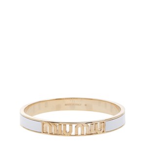 NEW MIU MIU BRACELET 5JB407 2F6T F0009 METAL BLANC