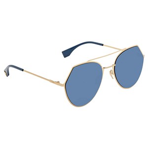 NEW FENDI SUNGLASSES FF 0194/S 00055 2A WOMEN METAL BLUE
