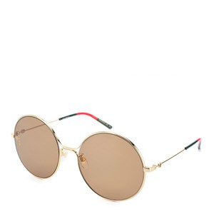 全新 GUCCI 古馳 太陽眼鏡 GG0395S 002 金屬 啡色