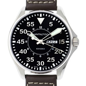全新 HAMILTON 漢密爾頓 卡其飛行員系列 H64611535